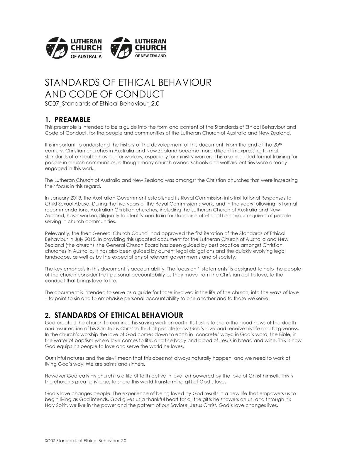 Policies - Lutheran Church of Australia